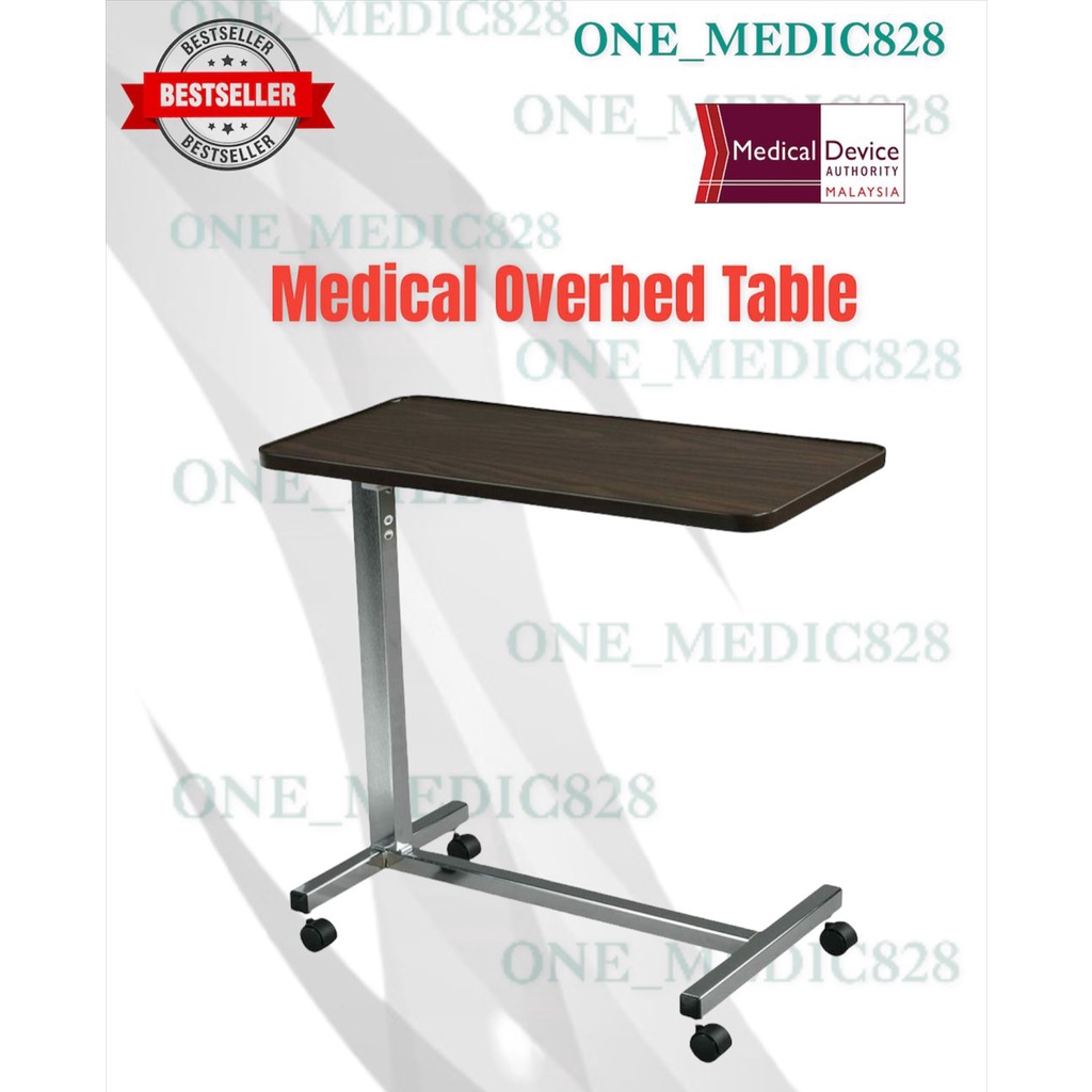 [READY STOCK] One_Medic828 Medical Overbed Table - Non Tilt Over Bed ...