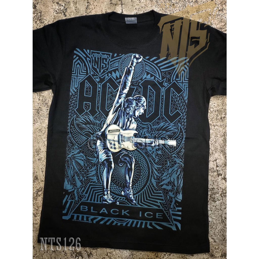 NTS ACDC Black Ice Original New Type System T-Shirt | Shopee Malaysia
