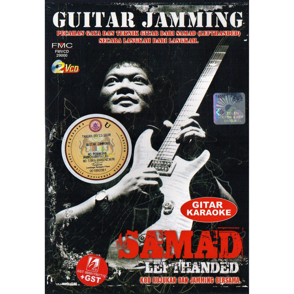 SAMAD - Guitar Jamming Samad LEFTHANDED ( Gitar KARAOKE 2 VCD ) Kod ...