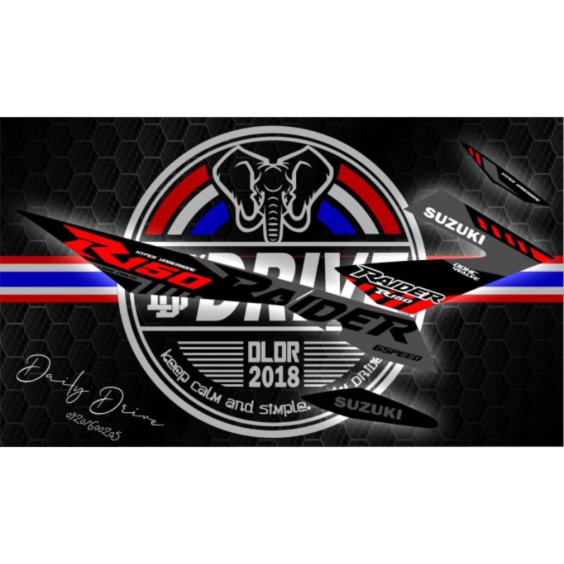 Suzuki Raider 150 Fi Decal Sticker ( R150 Design) | Shopee Malaysia