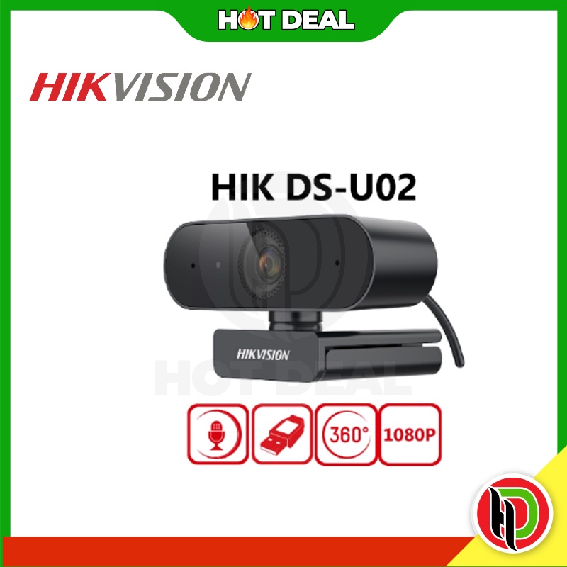 Hikvision DS-U02 FUll-HD 1080P 2 MP Kamera Web - Hikvision U02 FHD ...