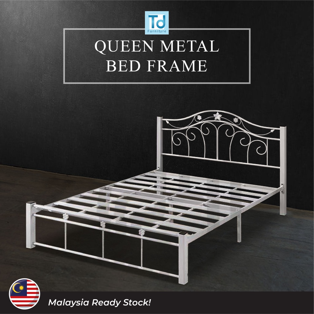 Serenity Queen 5ft Metal Bed Frame / Katil Besi 5 Kaki / Katil Queen ...