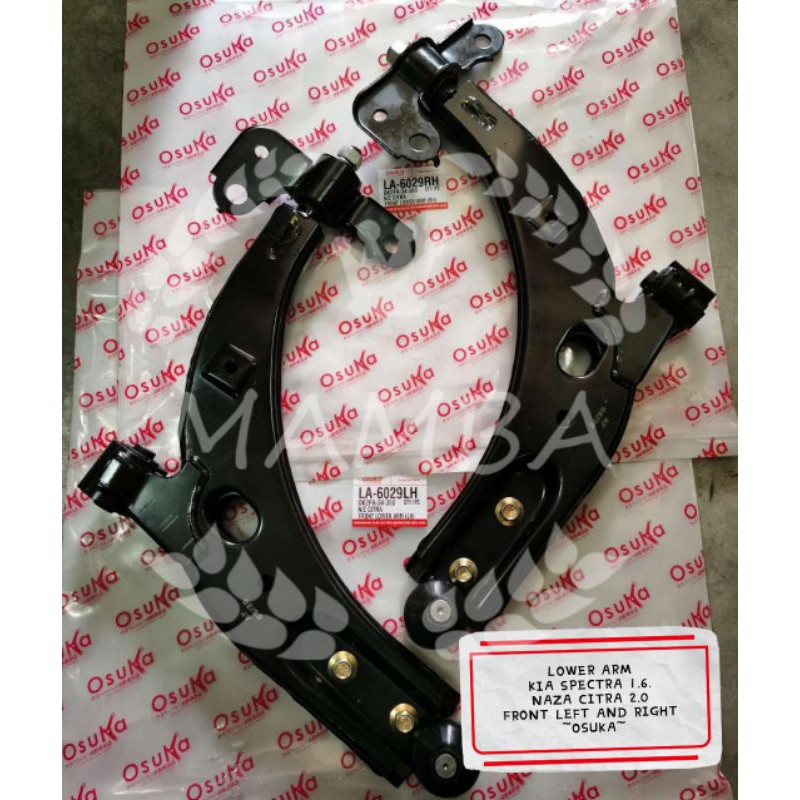 LOWER ARM KIA SPECTRA 1.6, NAZA CITRA 2.0 FRONT LEFT AND RIGHT~OSUKA ...