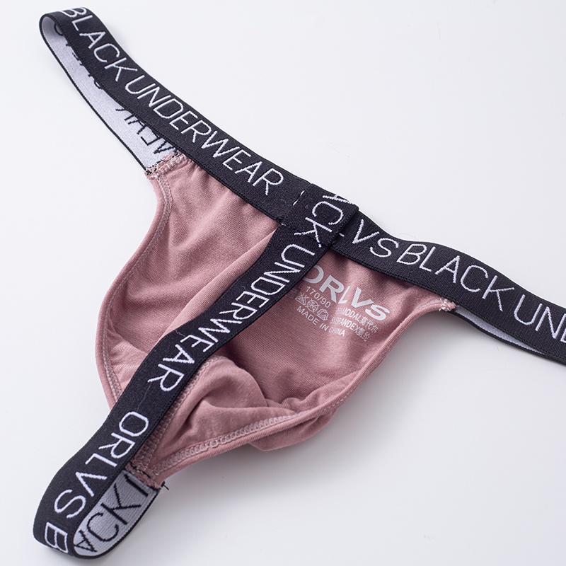 Orlvs Modal Men Mans Underwear Thong Men Jockstrap Low Waist Mens