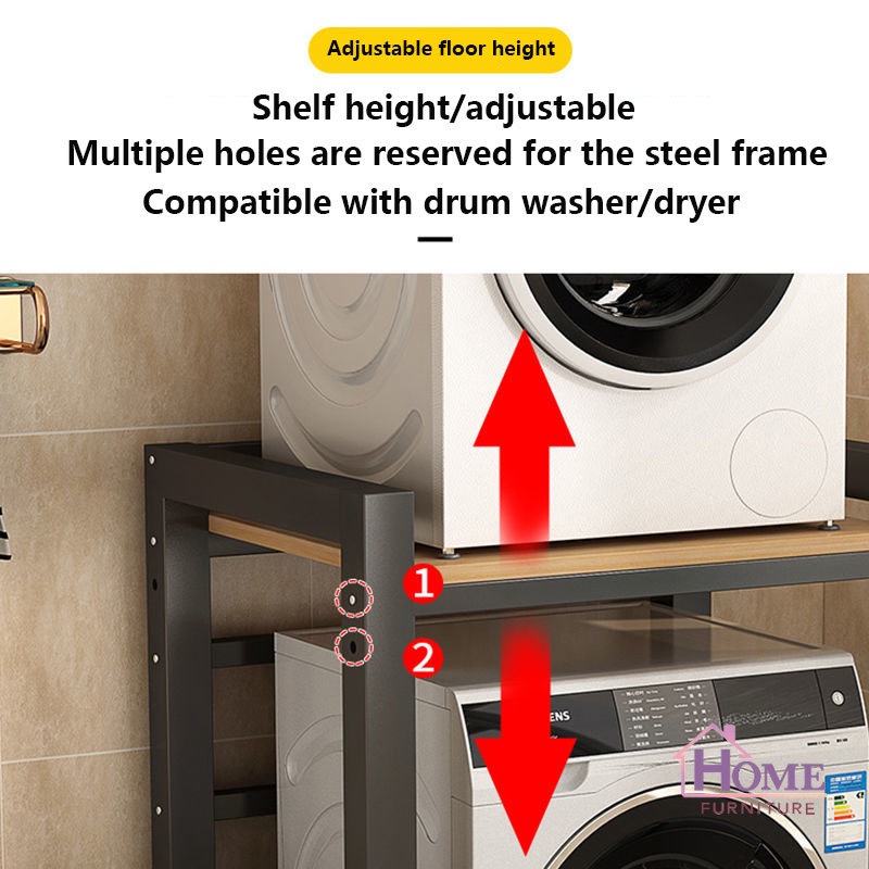 🍁Ready Stock🍁Washing machine rack dishwasher storage rack balcony ...