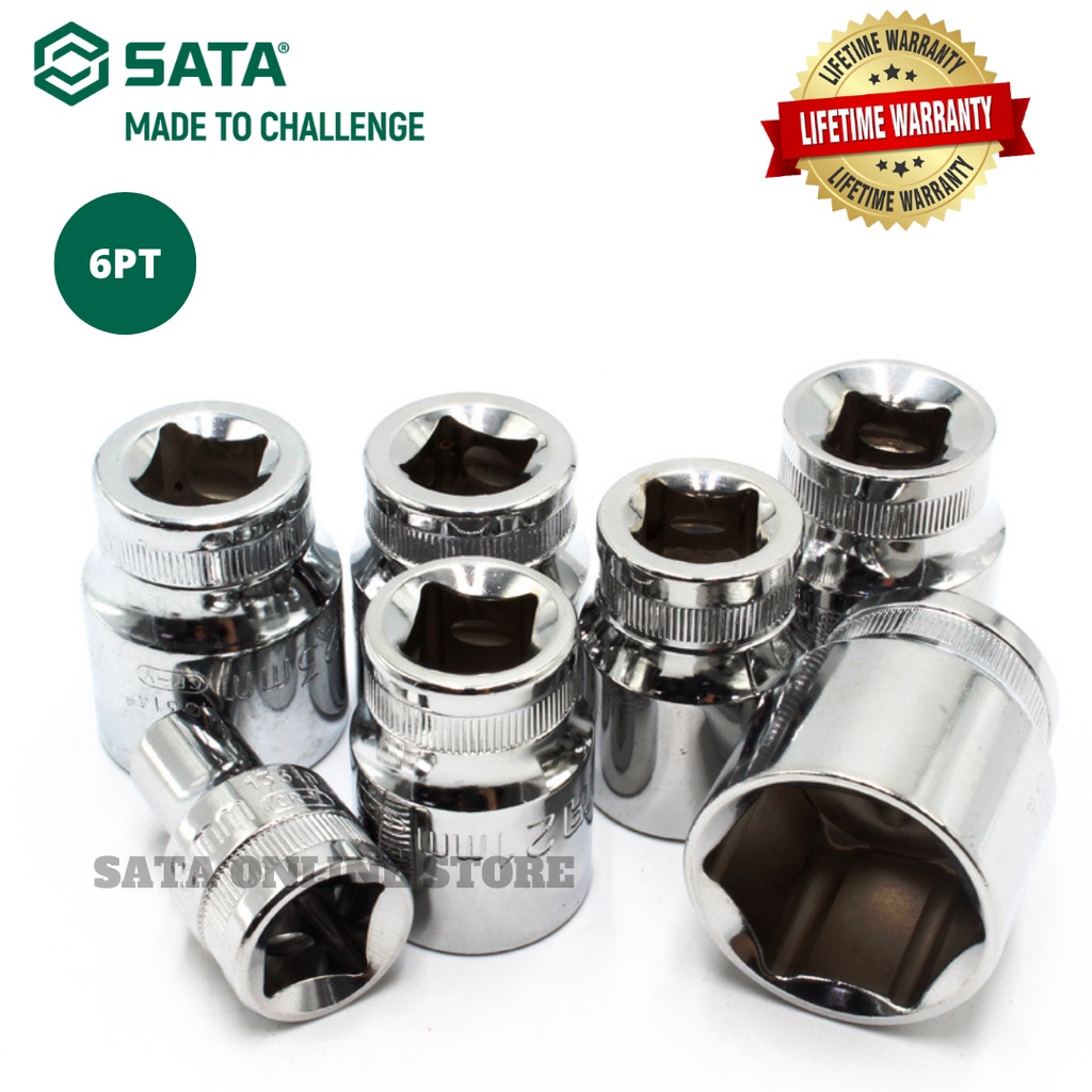 SATA 09060 / 09060-6 24PC 1/2" DR SOCKET SET / SOCKET AND RATCHET SET ...