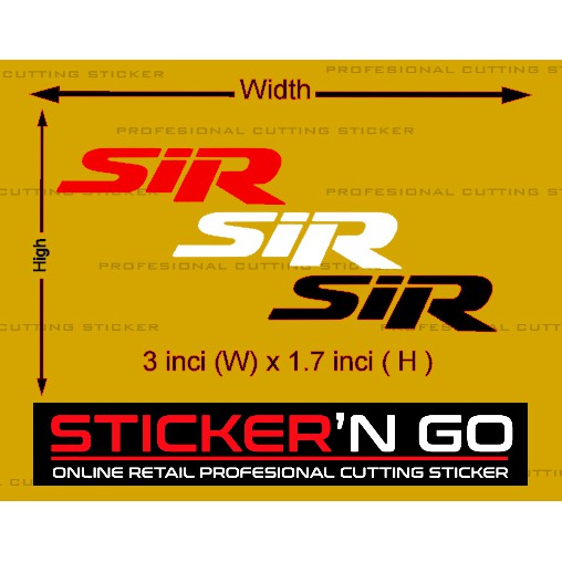 STICKER CUTTING CUSTOM SIR HONDA DESIGN | Shopee Malaysia