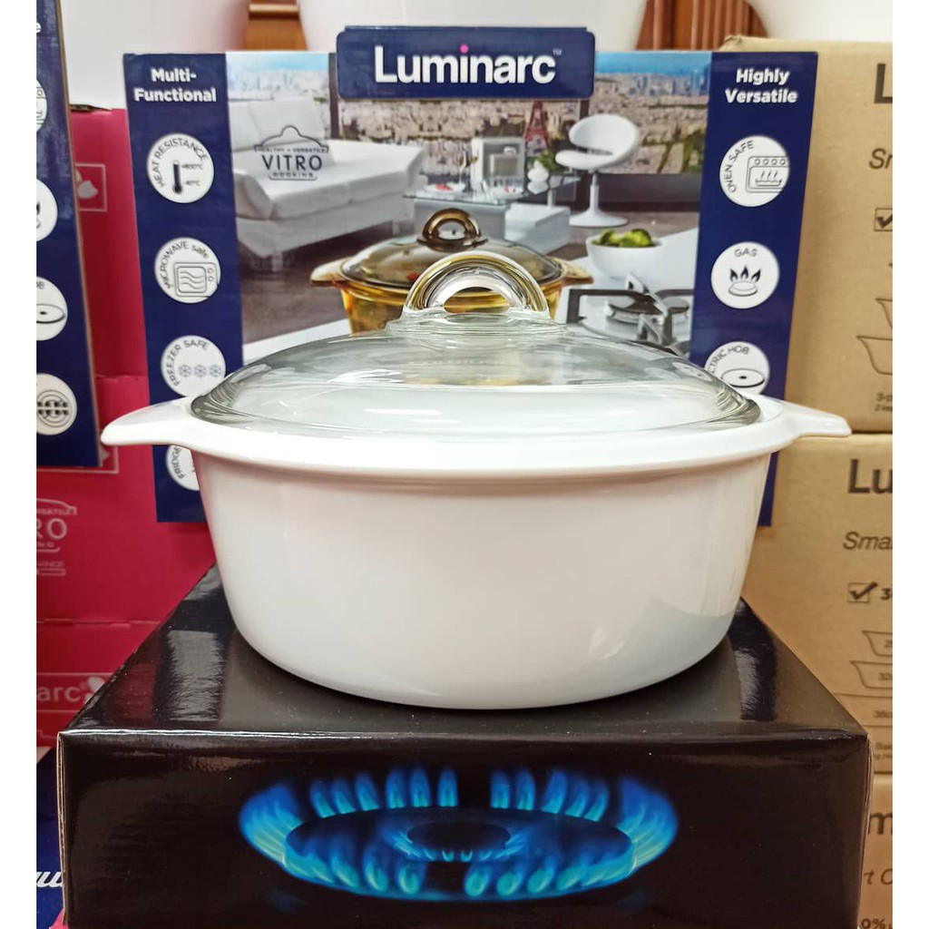 Luminarc 2L Blooming Vitroline Casserole | Shopee Malaysia