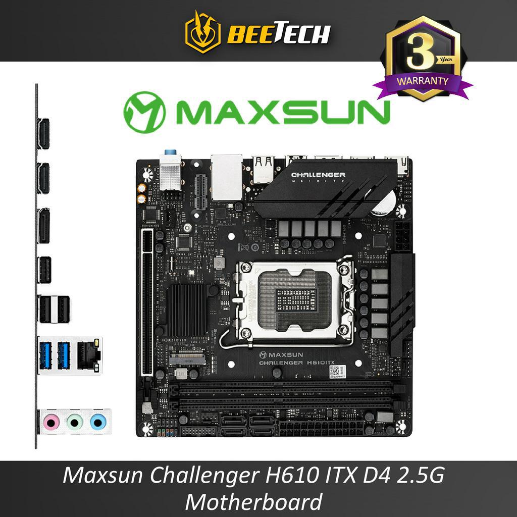 𝗠𝗔𝗫𝗦𝗨𝗡 𝗠𝗦-𝗖𝗵𝗮𝗹𝗹𝗲𝗻𝗴𝗲𝗿 𝗛𝟲𝟭𝟬 𝗜𝗧𝗫 𝟮.𝟱𝗚 motherboard | Shopee Malaysia