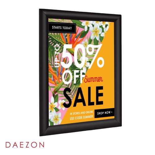DAEZON A2 Snap Frame Poster Holder Wall Mounted Display with Spring ...