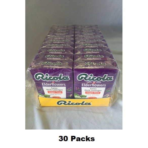 20 Packs Ricola Sugar Free Elderflowers Swiss Herb Candy 40g Each (LOCAL READY STOCKS) | Shopee ...