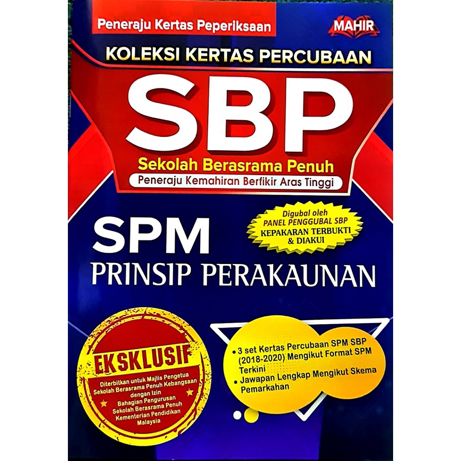 KOLEKSI KERTAS PERCUBAAN SBP SPM (MAHIR) - PRINSIP PERAKAUNAN | Shopee ...