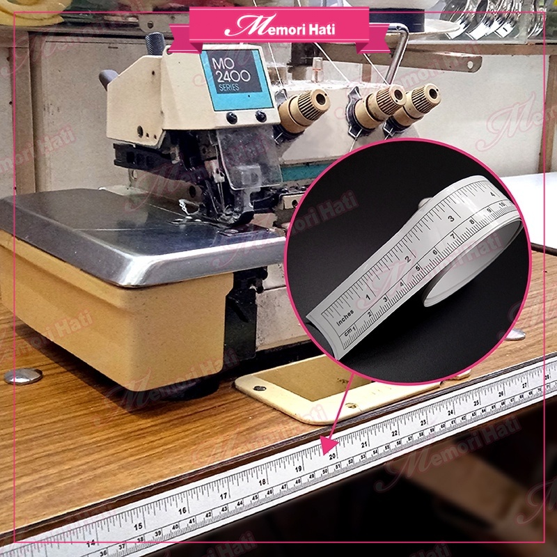 45cm & 90cm Self Adhesive Sticker Ruler for All Sewing Machine Stiker ...