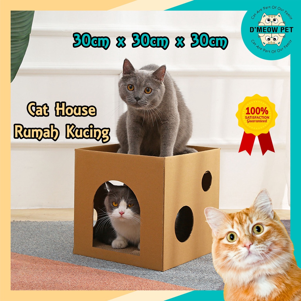46cm Cat Wooden House Tahan Lama Wood Box Lego Cat House Wooden House ...