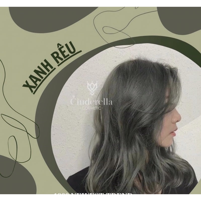 Combo Moss Green Hair Dye Without Bleach (with dye tools and ...