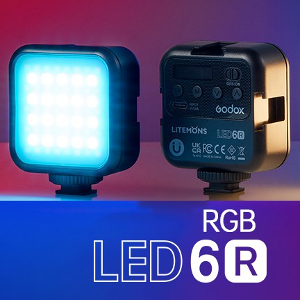 Godox 6BI / 6R RGB / Litemons RGB Pocket Size LED Video Light ( RGB ...