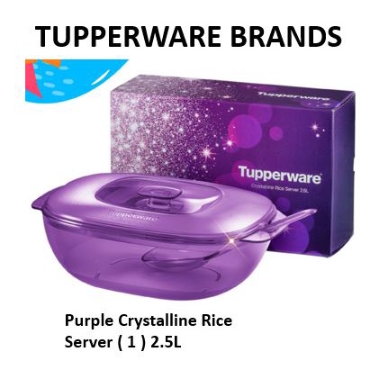 Tupperware Royale Blue Crystalline Serveware Set 1.8L 1pc & 2.5L 1pc OR ...