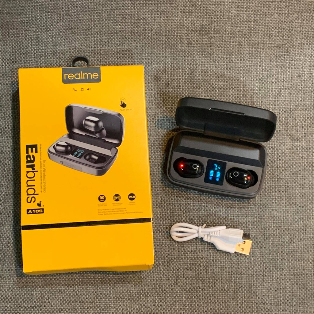 Wireless bluetooth Earbuds Realme Recharge box + LED Display high ...