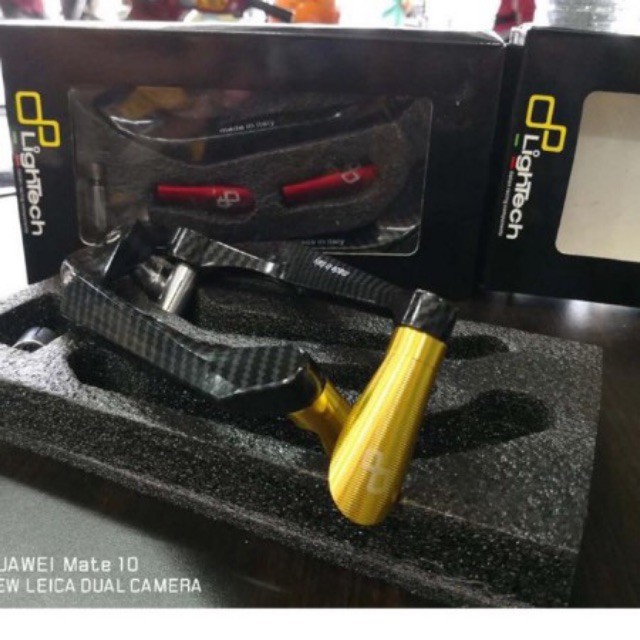 Lightech lever guard carbon fibre y15 rs150 lc135 r15 r25 ninja250 ...