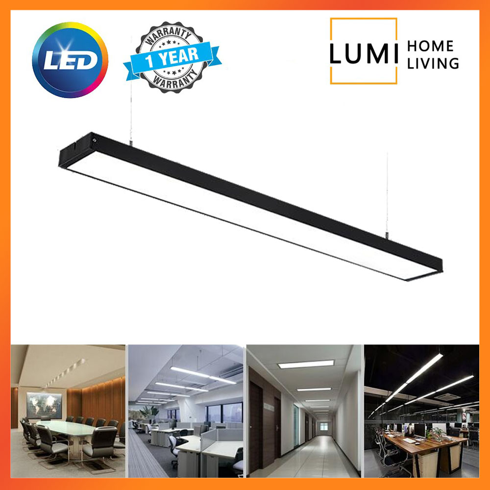 T8 4FT LED Linear Light Pendant Light Black | Shopee Malaysia