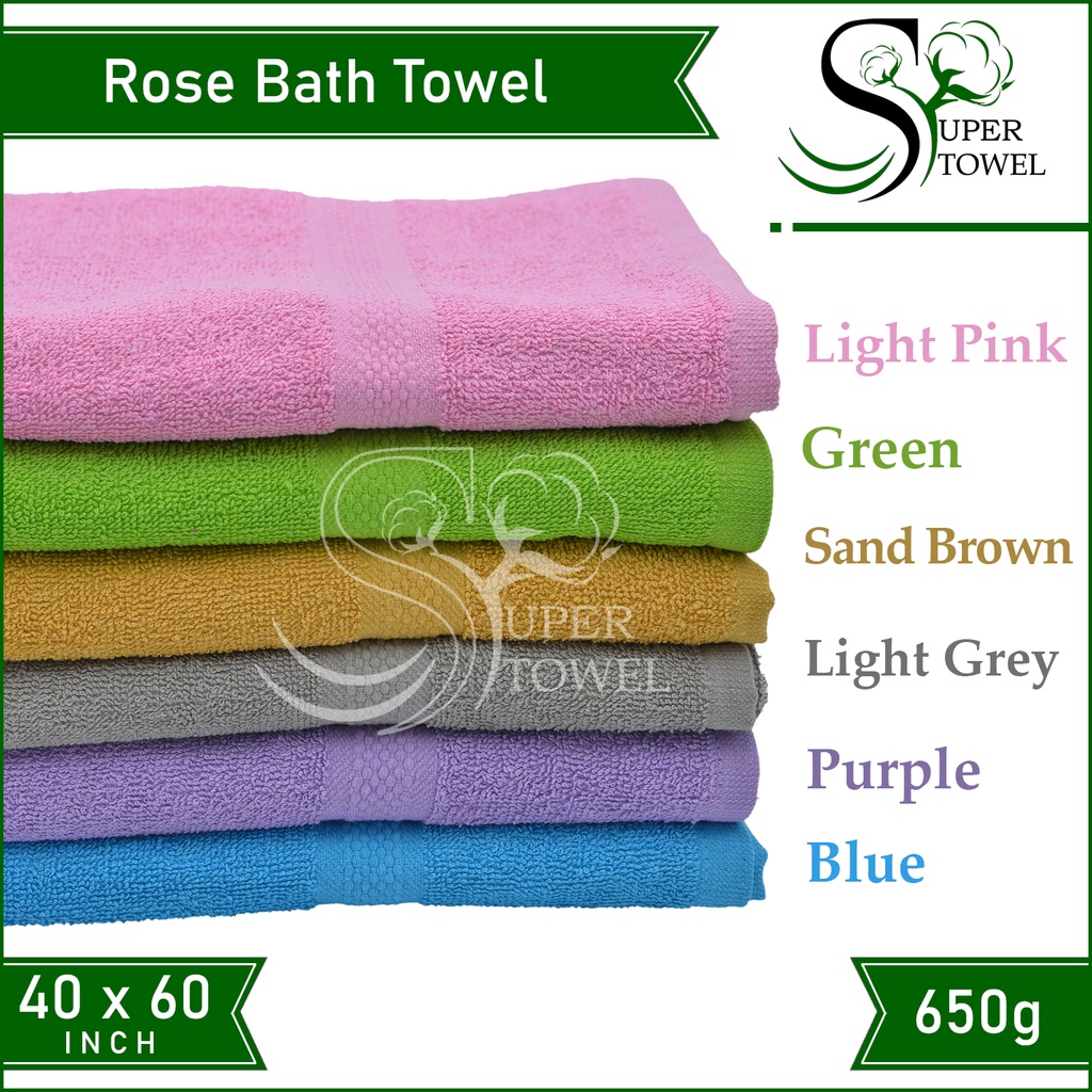 Rose Bath Towel Exclusive / 16x26 / 20x40 / 27x54 / 40x60 / Cotton ...