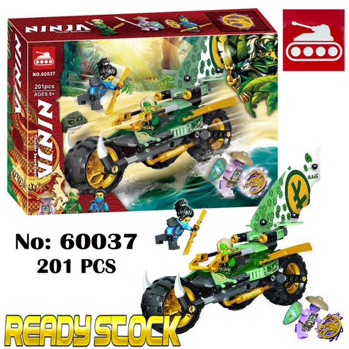 [BELA] LARI BLOCKS 60037 Ninja Going Series Lloyd's Jungle Chopper Bike ...