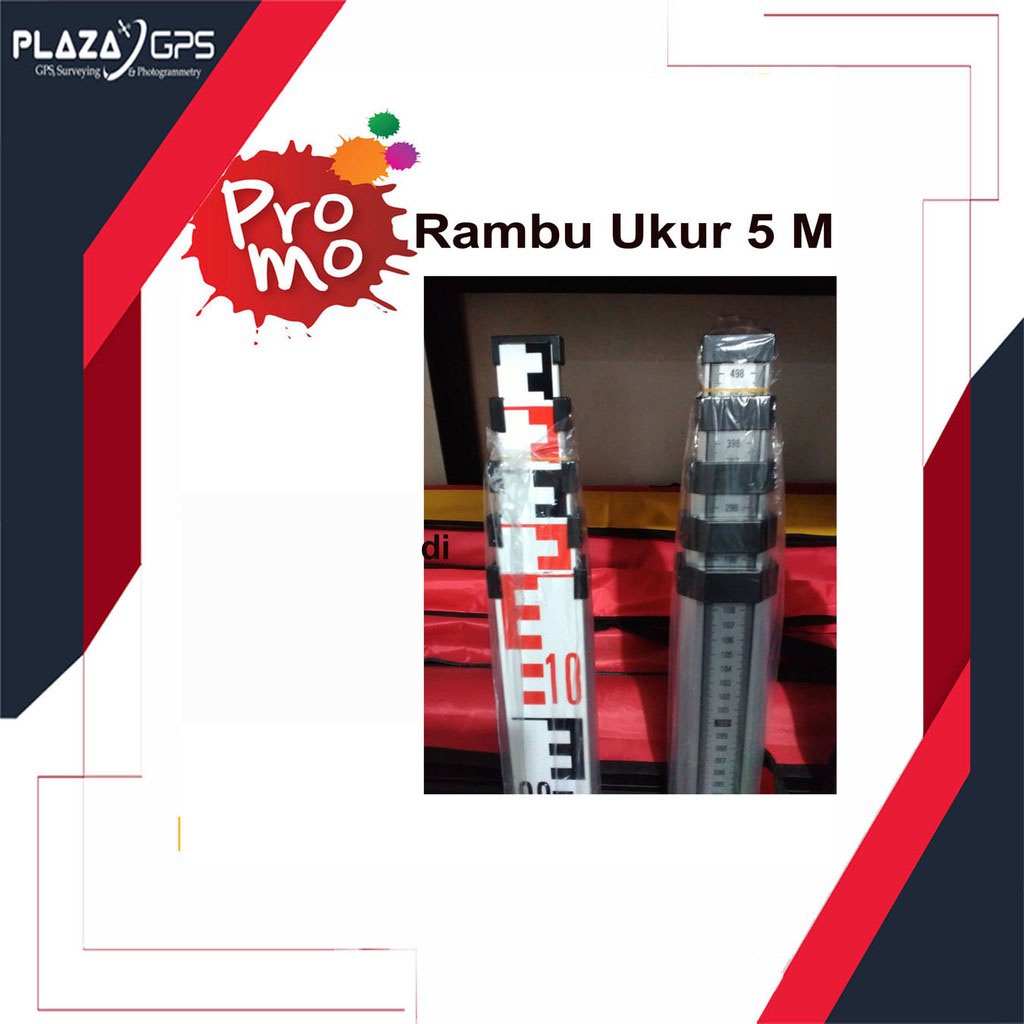 Rambu MEASURING 5 METER/ MISTAR/BAK MEASURING 5M/5 METER/ LEVELLING ...