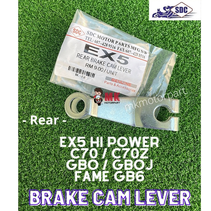 (SDC) REAR BRAKE CAM LEVER Honda EX5 Hi Power / C70 / C70z / GBO / GBOJ / Fame GB6 Arm Lever ...