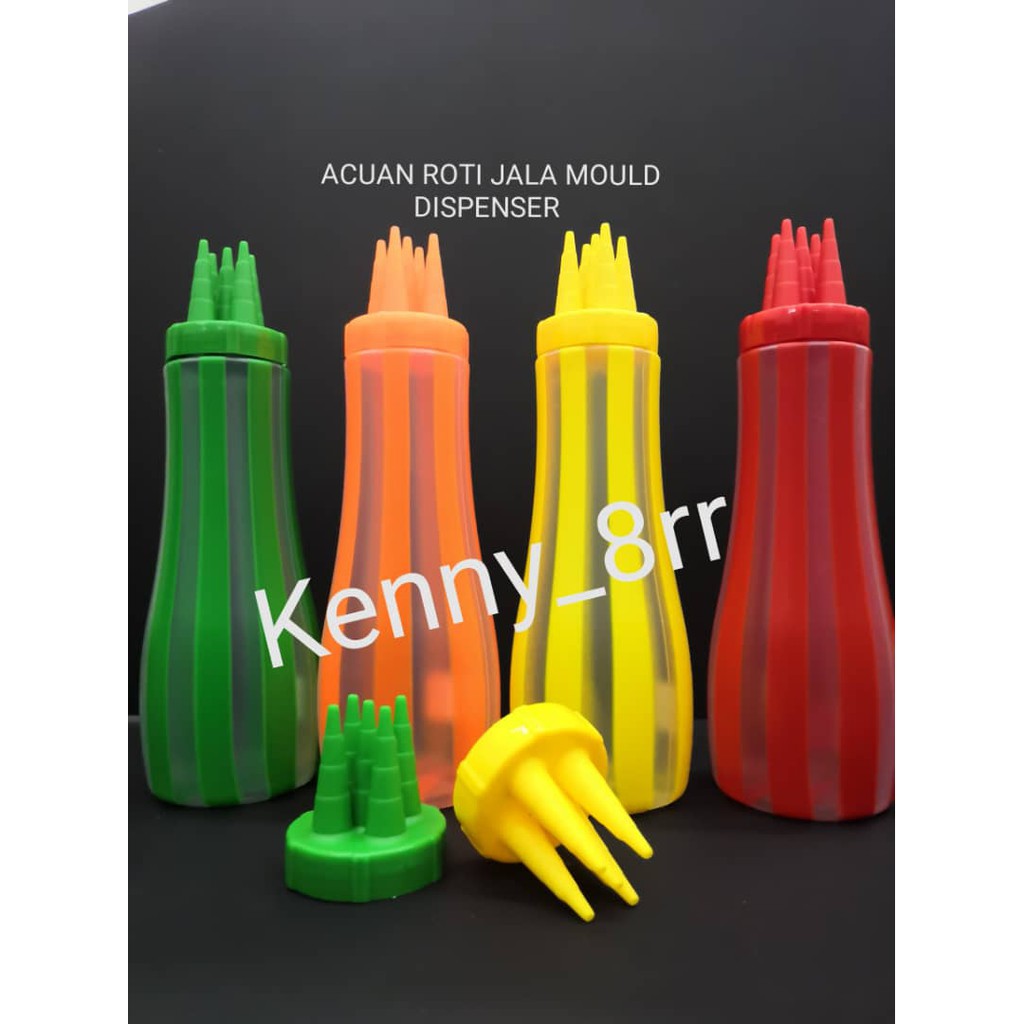 ACUAN ROTI JALA MOULD DISPENSER 350ML 500ML Acuan Kuih Jala 5 Lubang ...