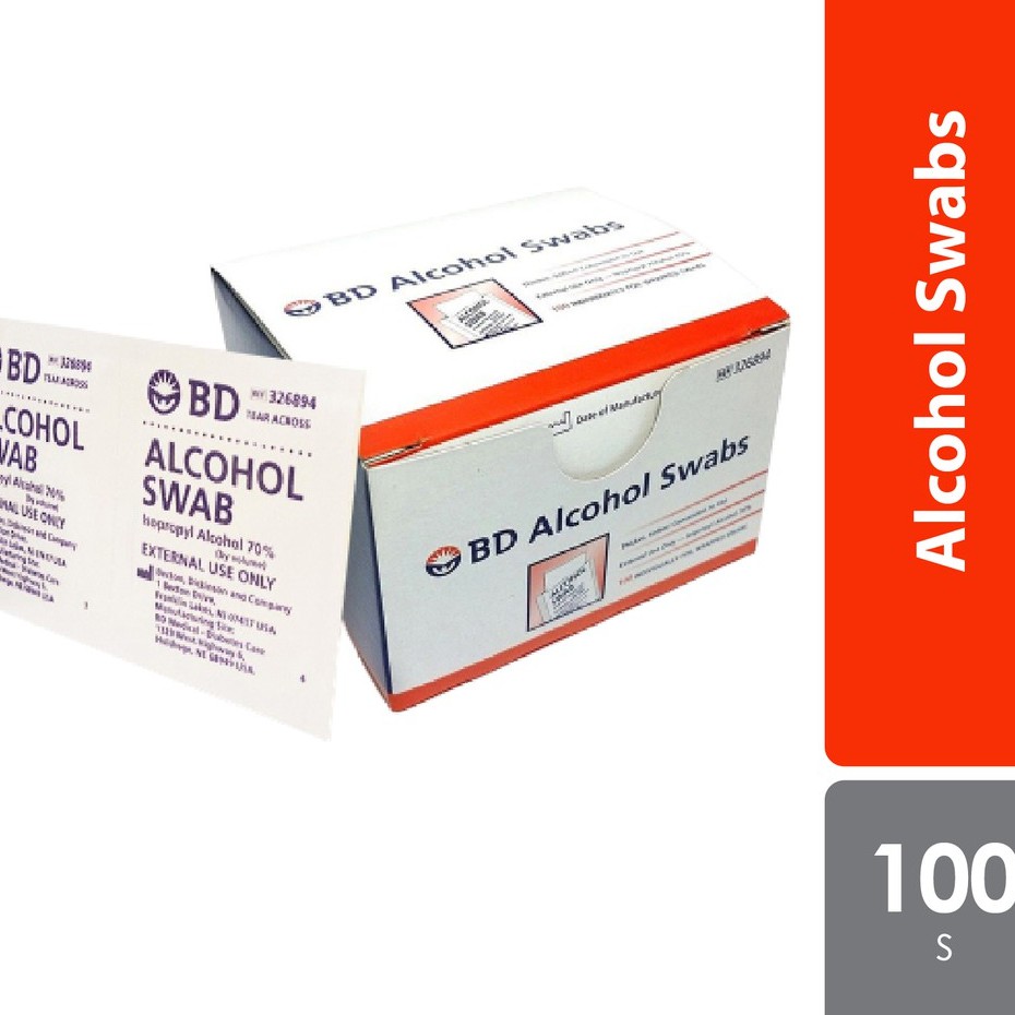 BD Alcohol Swabs 100's | Shopee Malaysia