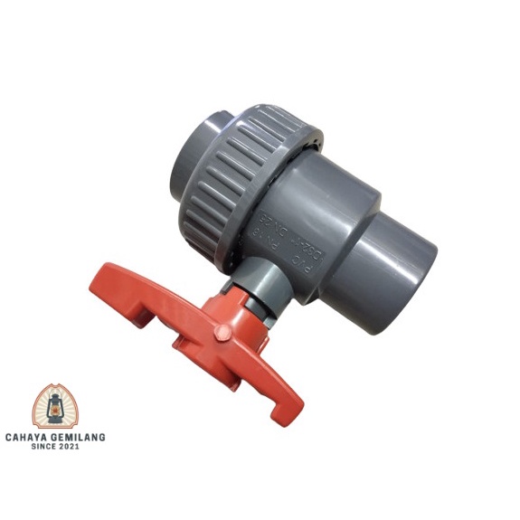 Ball Valve Balvalve Watermur Water Nut Plain PVC Watermoor 1" Mdl Onda ...