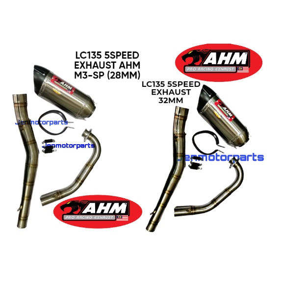 LC135 5SPEED 32MM 28MM SPR AHM M3 RACING EXHAUST PIPE EKZOS LC135 5S ...