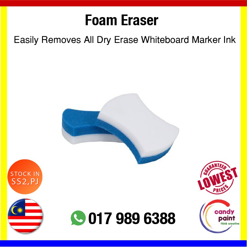 READY STOCK 10pcs Whiteboard Eraser Easy Erasing Pad | Shopee Malaysia