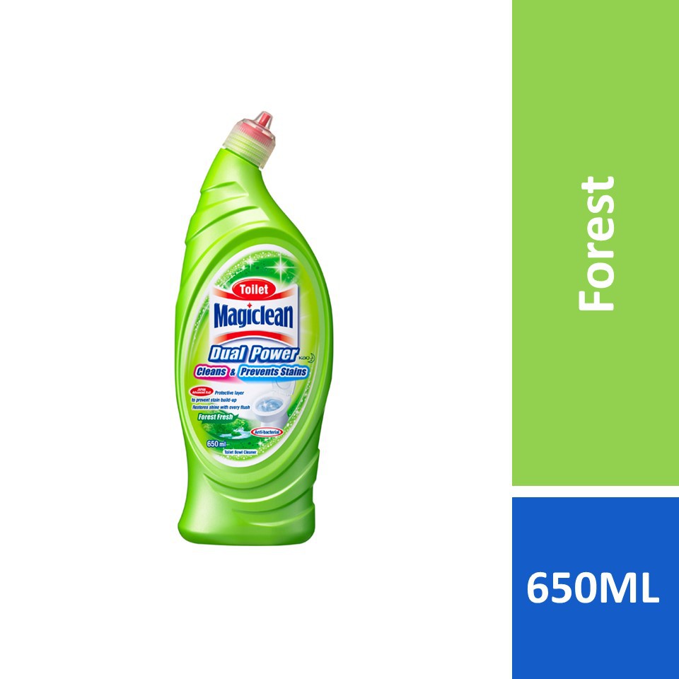 MAGICLEAN Toilet Dual Power Clean + Prevention Forest 650ml | Shopee ...