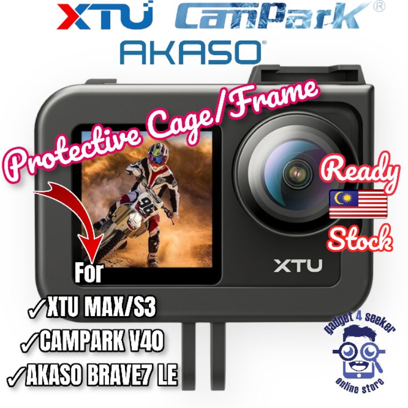 Camera Naked Frame Protective Shell Frame Lightweight Cage for XTU S3 MAX PRO Akaso Brave 7 LE ...