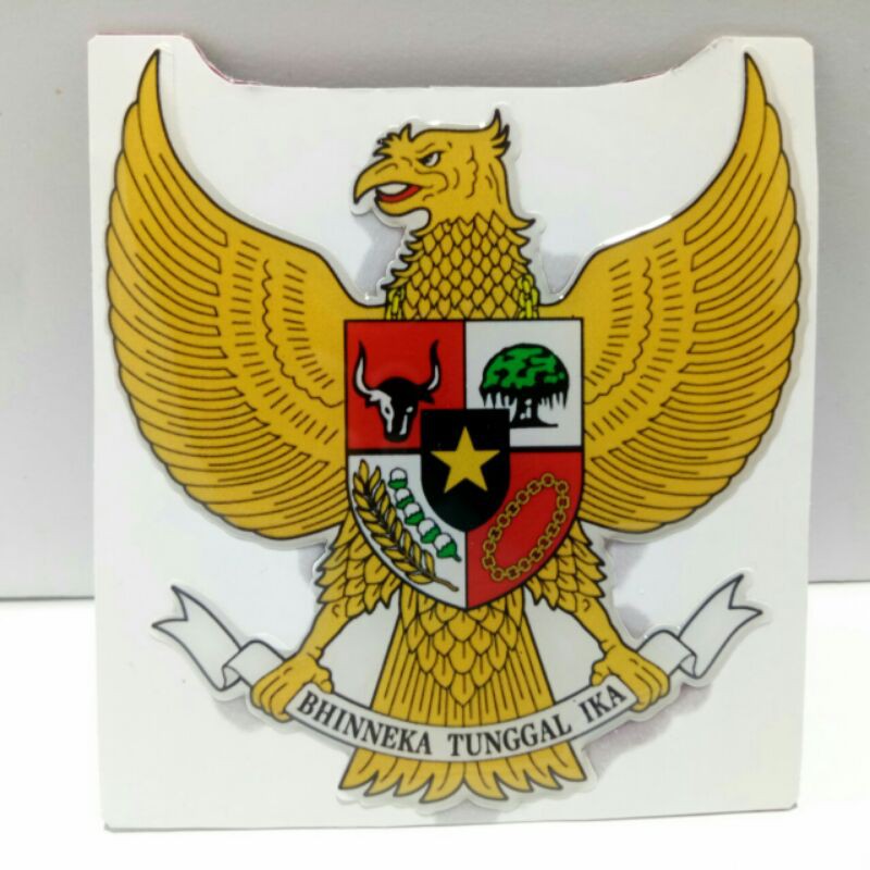 Emblem sticker Embossed resin Flexible garuda logo | Shopee Malaysia
