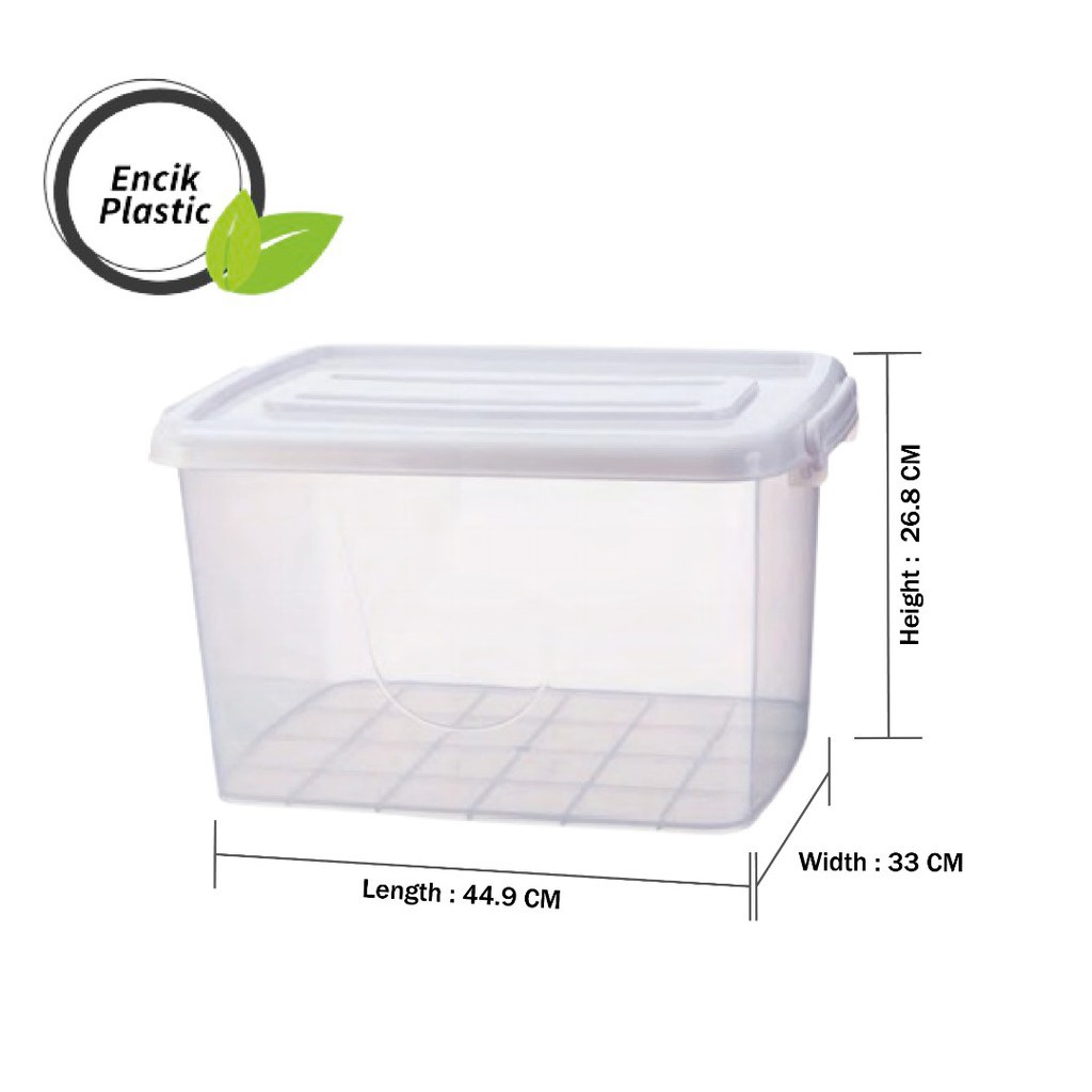 Storage box Transparent 25L / Ready Stock Malaysia Seller / Transparent Storage Box / 25L ...