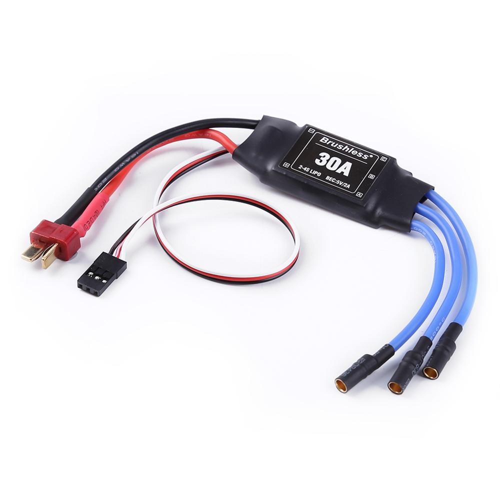 Rc Brushless 30a Esc 2 4s Electric Speed Controller With 5v 2a Bec For