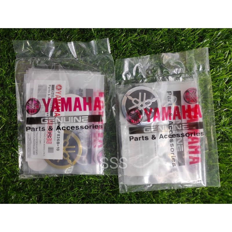 ORIGINAL Yamaha logo emblem Y15 Y16 LC135 125ZR 115 NVX GOLD SILVER ...