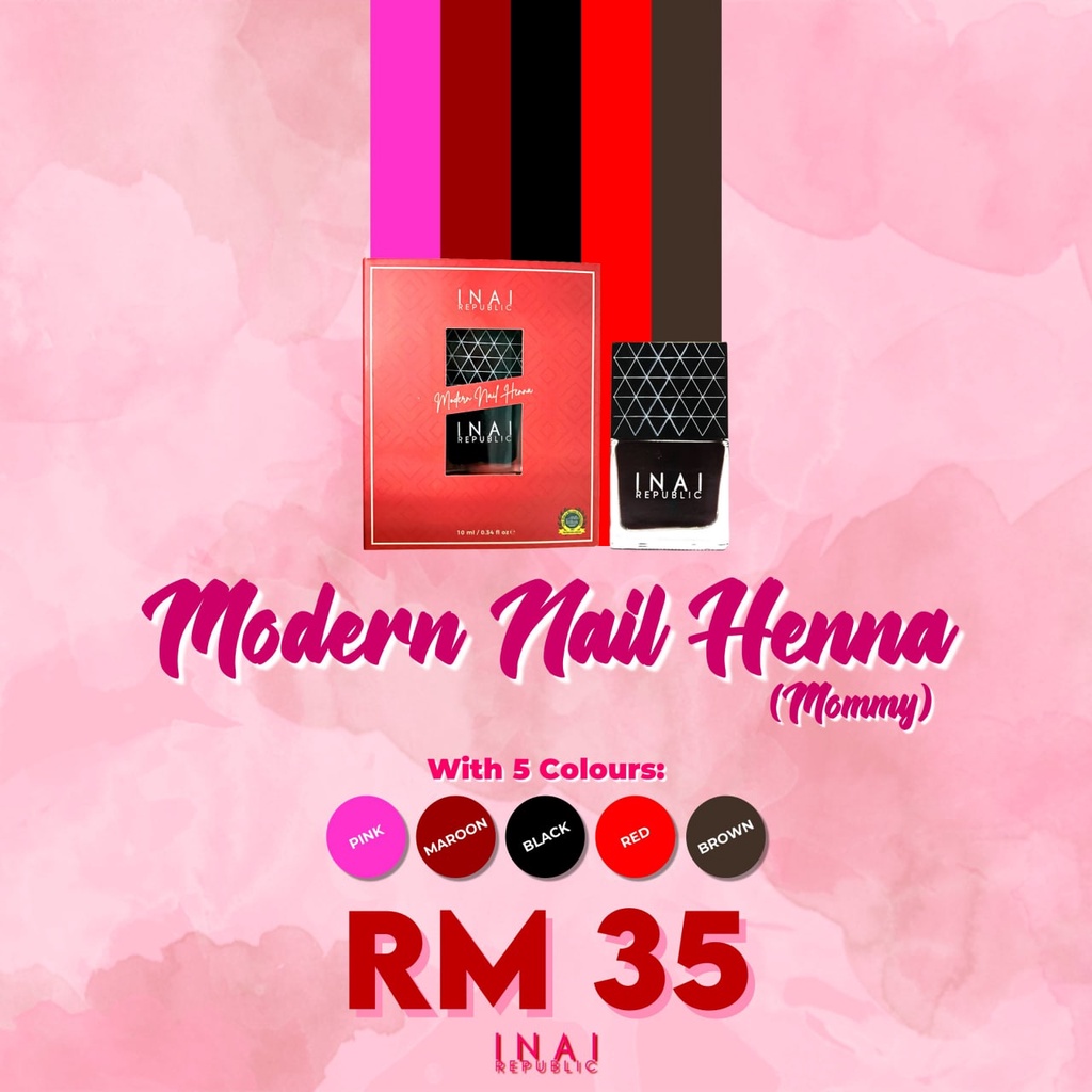 Inai Republic | Modern Nail Henna (Mommy) | Shopee Malaysia