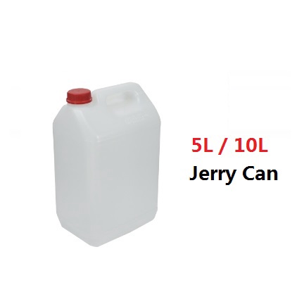 [NEW] 5L / 10L White Container Jerry Can Plastic Bottle, Water Tank, Tong Air Drum, Bekas ...