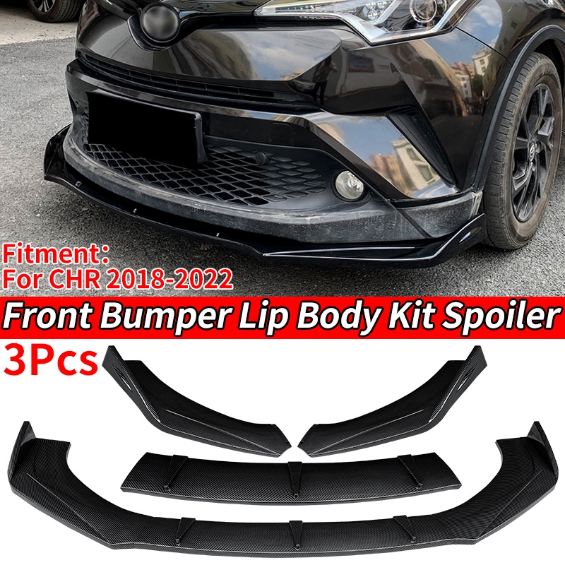 Car Front Bumper Splitter Lip Body Kit Spoiler Diffuser Deflector chr ...