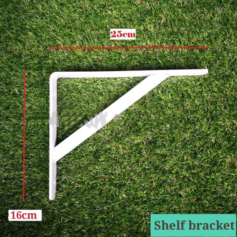 Heavy Duty Shelf Wall Bracket DIY | Besi L Shape Rak Kayu Buku Toilet ...