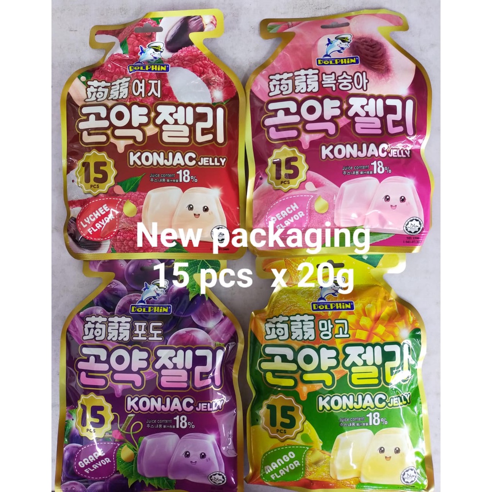 Captain Dolphin Konjac Jelly 300g (20g x 15 pcs) | Shopee Malaysia