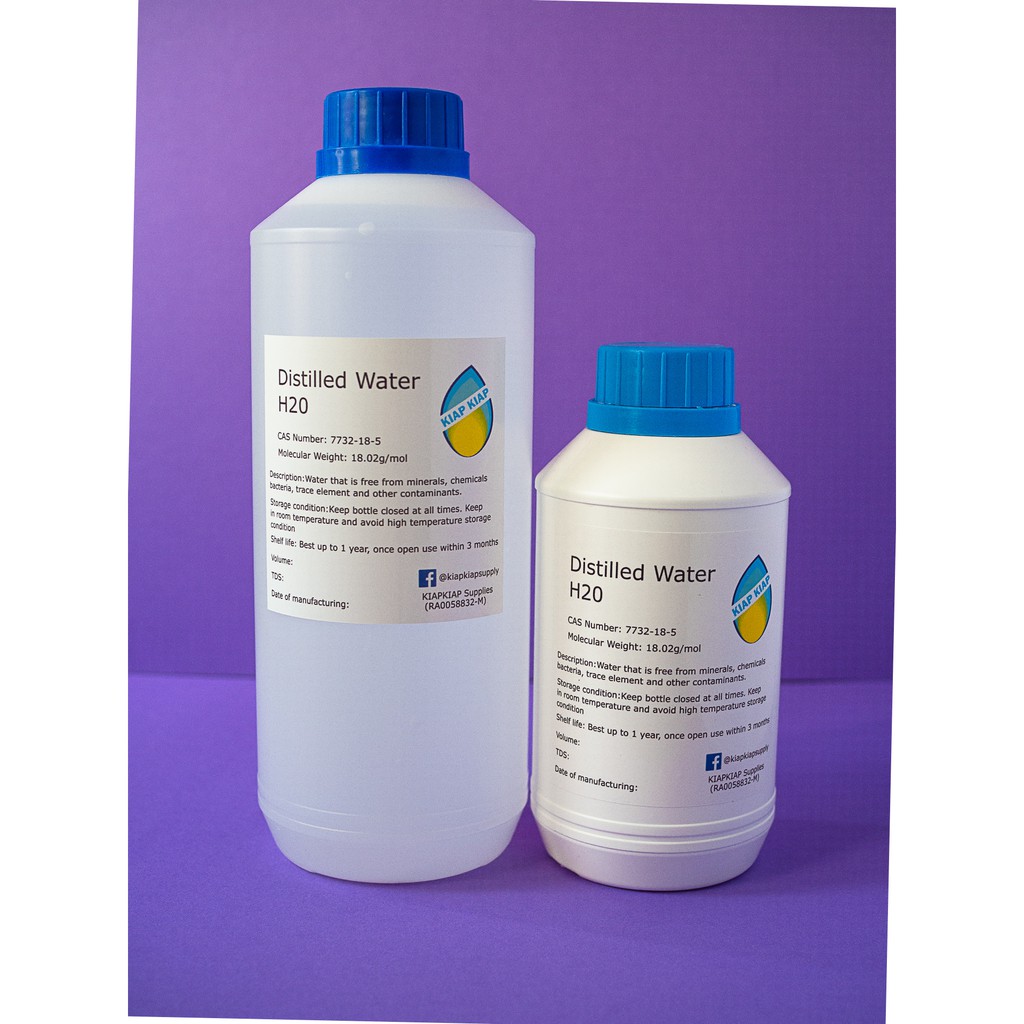 💧Pure Distilled Water/ Air Suling/ 蒸馏水 500ml [100% steam distilled ...