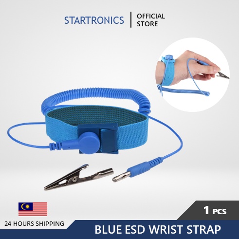 Anti-Static ESD Wrist Strap Wristband Asjustable strap Extendable ...