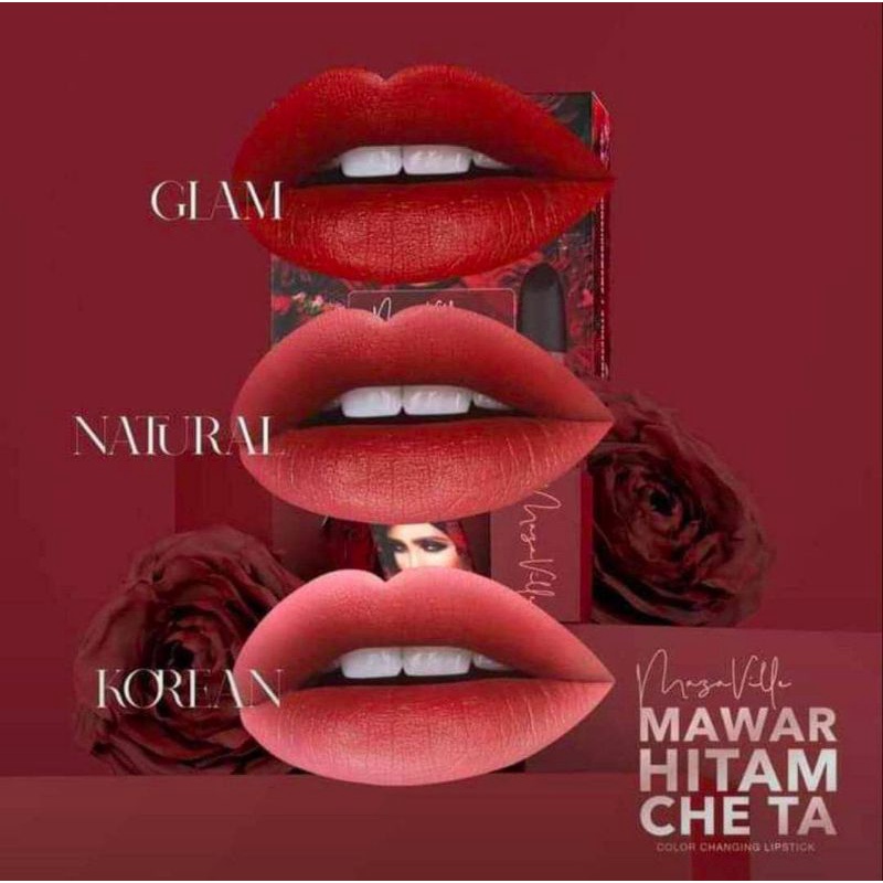 Original LIPSTICK CHE TA LIPSTICK BLACK ROSE CHE TA | Shopee Malaysia