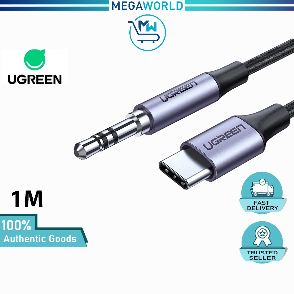 UGREEN USB Type C To 3.5mm Audio Jack Cable AUX Hi Resolution Stereo ...
