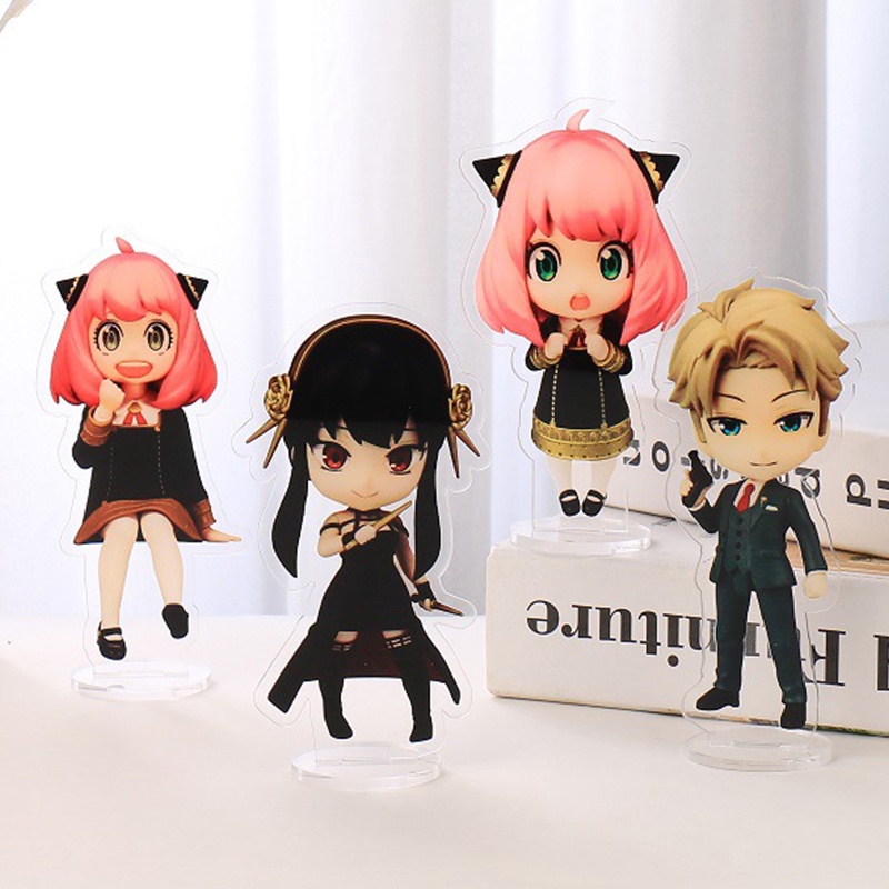 Anime Spy X Family Figure Standing Desk Decor Doll Loid Anya Yor Bond ...