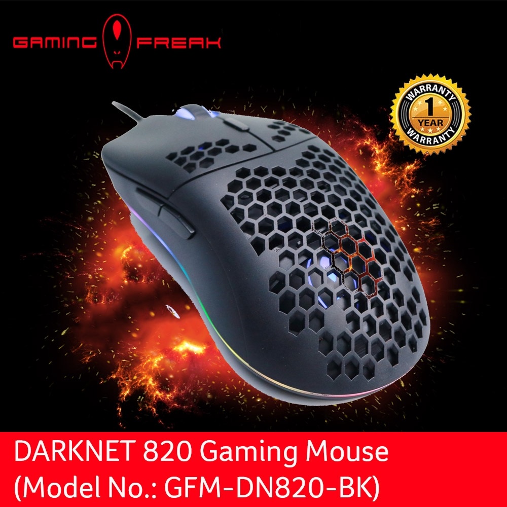 Avf Gfm-Dn820-Bk Gaming Freak Darknet 820 RGB Gaming Mouse - Black ...